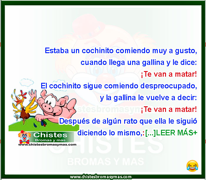 El cochinito y la gallina.